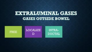ABDOMINAL XRAYS REVIEW- EXTRALUMINAL GASES. | PDF