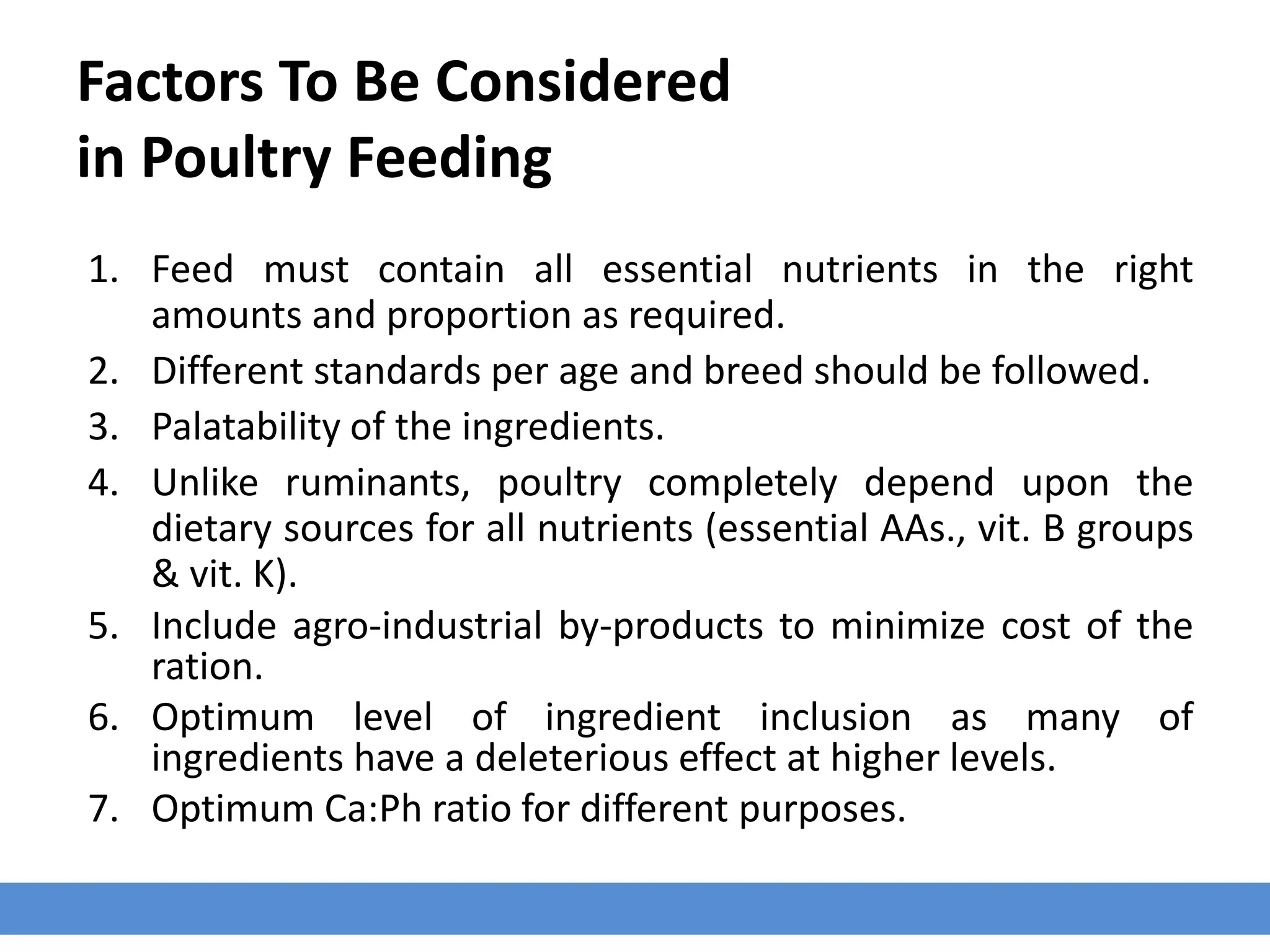 Factors Affecting Feed Consumption In Chicken | PPTX