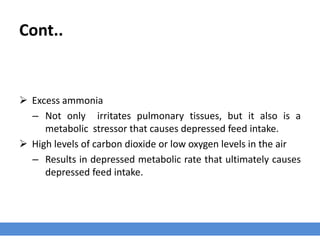 Factors Affecting Feed Consumption In Chicken | PPTX