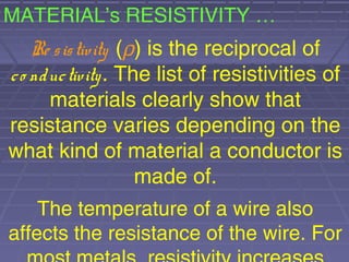 3 factors affecting wire resistance | PPT