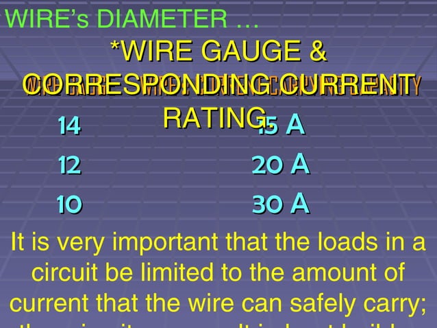 3 factors affecting wire resistance