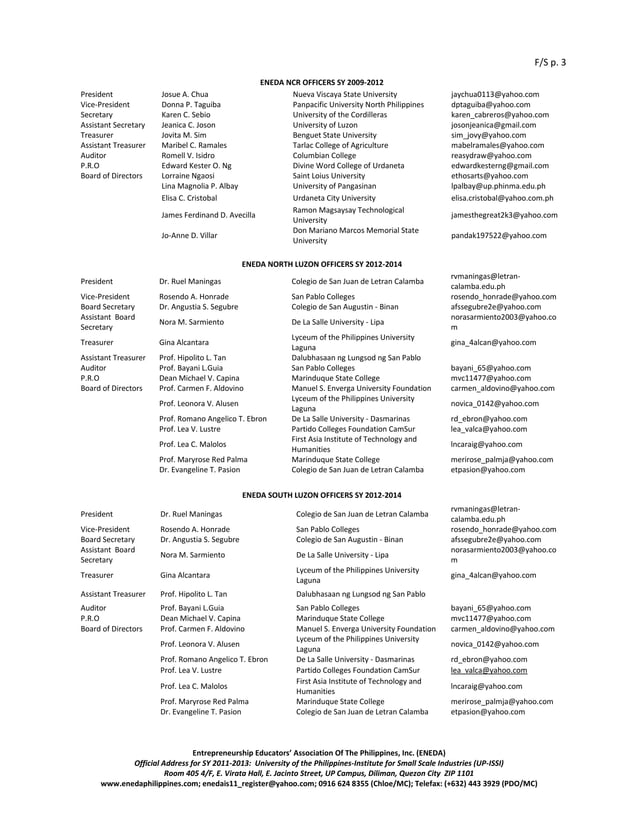 3. fact sheet and directory eneda is 11 | PDF