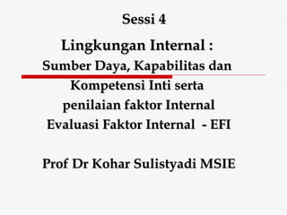 manajemen strategi fakor-faktor-internal.ppt