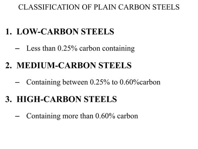ferrous metals and its classification | PPTX | Chemistry | Science