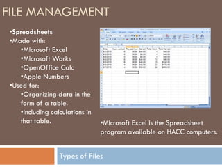 Files - saving and opening | PDF