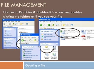 Files - saving and opening | PDF
