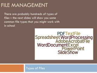 Files - saving and opening | PDF