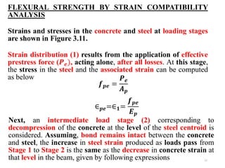 3-Flexural Analysis prestress concrete ppt | PDF