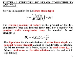 3-Flexural Analysis prestress concrete ppt | PDF