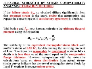 3-Flexural Analysis prestress concrete ppt | PDF