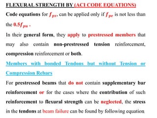 3-Flexural Analysis prestress concrete ppt | PDF