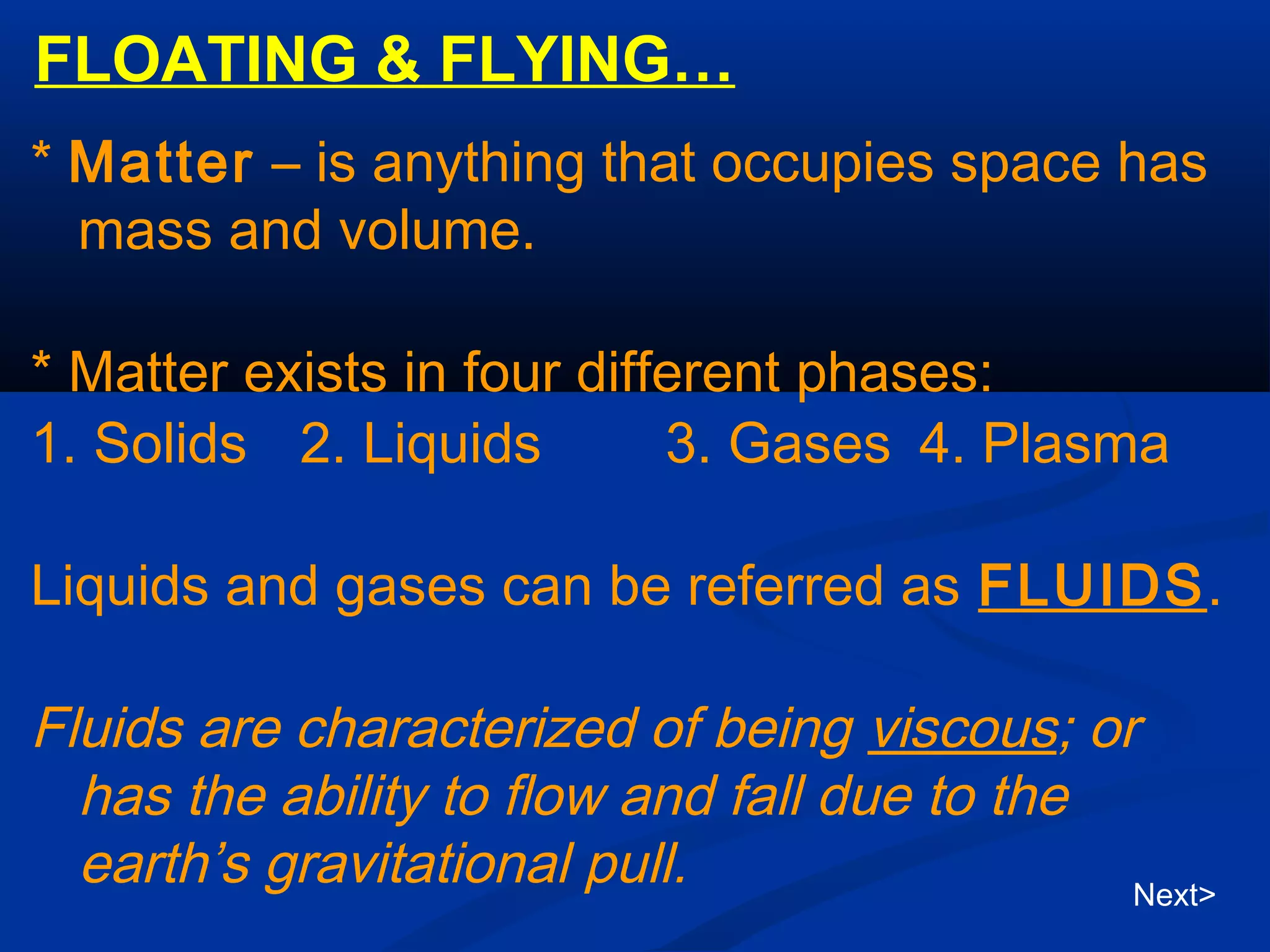 3 floating & flying intro | PPT