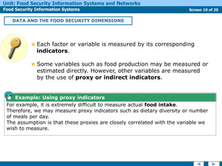 Food Security Information Systems and Networks (FSIS-FSIN) presentation ...