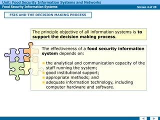 Food Security Information Systems and Networks (FSIS-FSIN) presentation ...