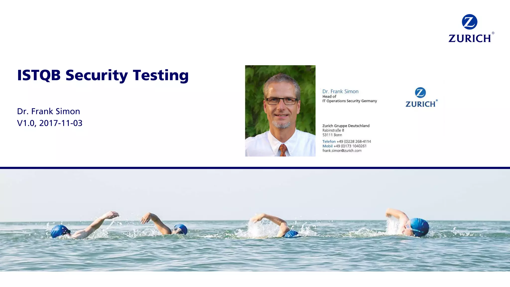 iSQI Certification Days ISTQB Advanced Dr. Frank Simon | PPT