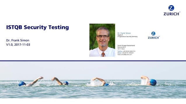 iSQI Certification Days ISTQB Advanced Dr. Frank Simon iSQI Certification Days ISTQB Advanced Dr. Frank Simon