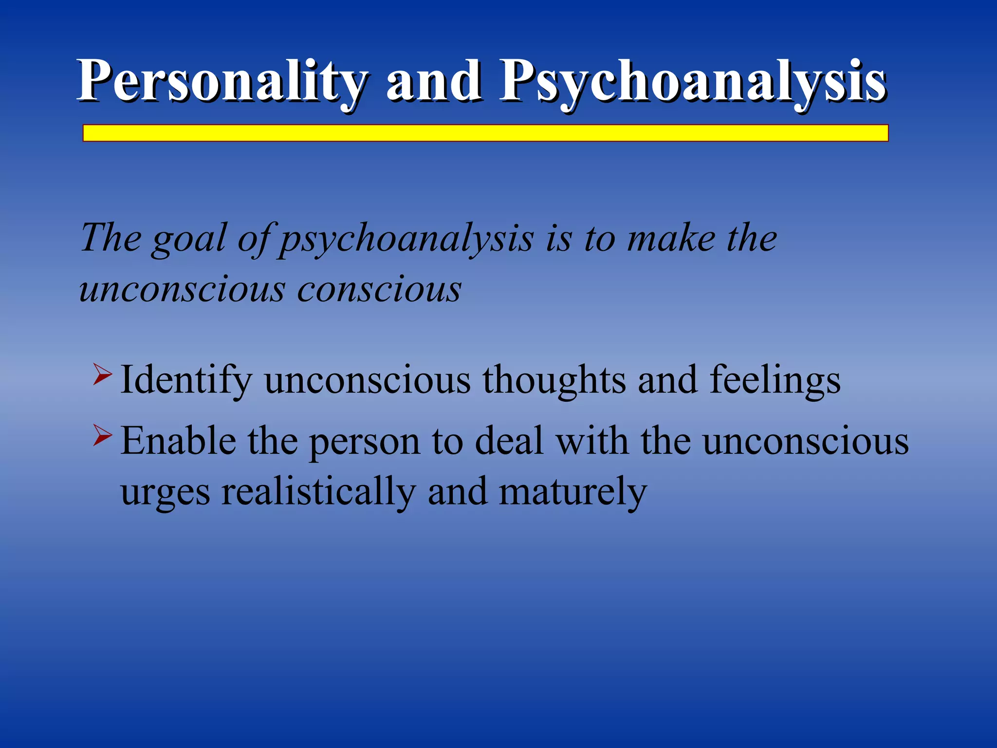 Freud psycho-analytical theory | PPT