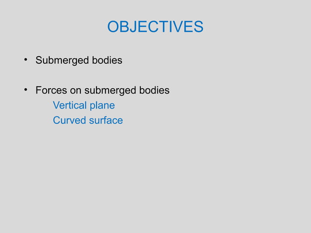 3. fs submerged bodies class 3 | PPT