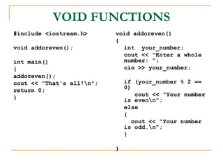 3 functions and class | PPT