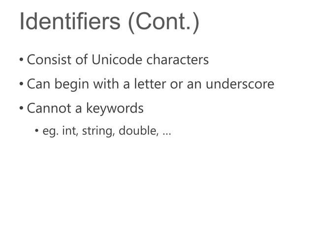Chapter3: fundamental programming | PPT Chapter3: fundamental programming | PPT