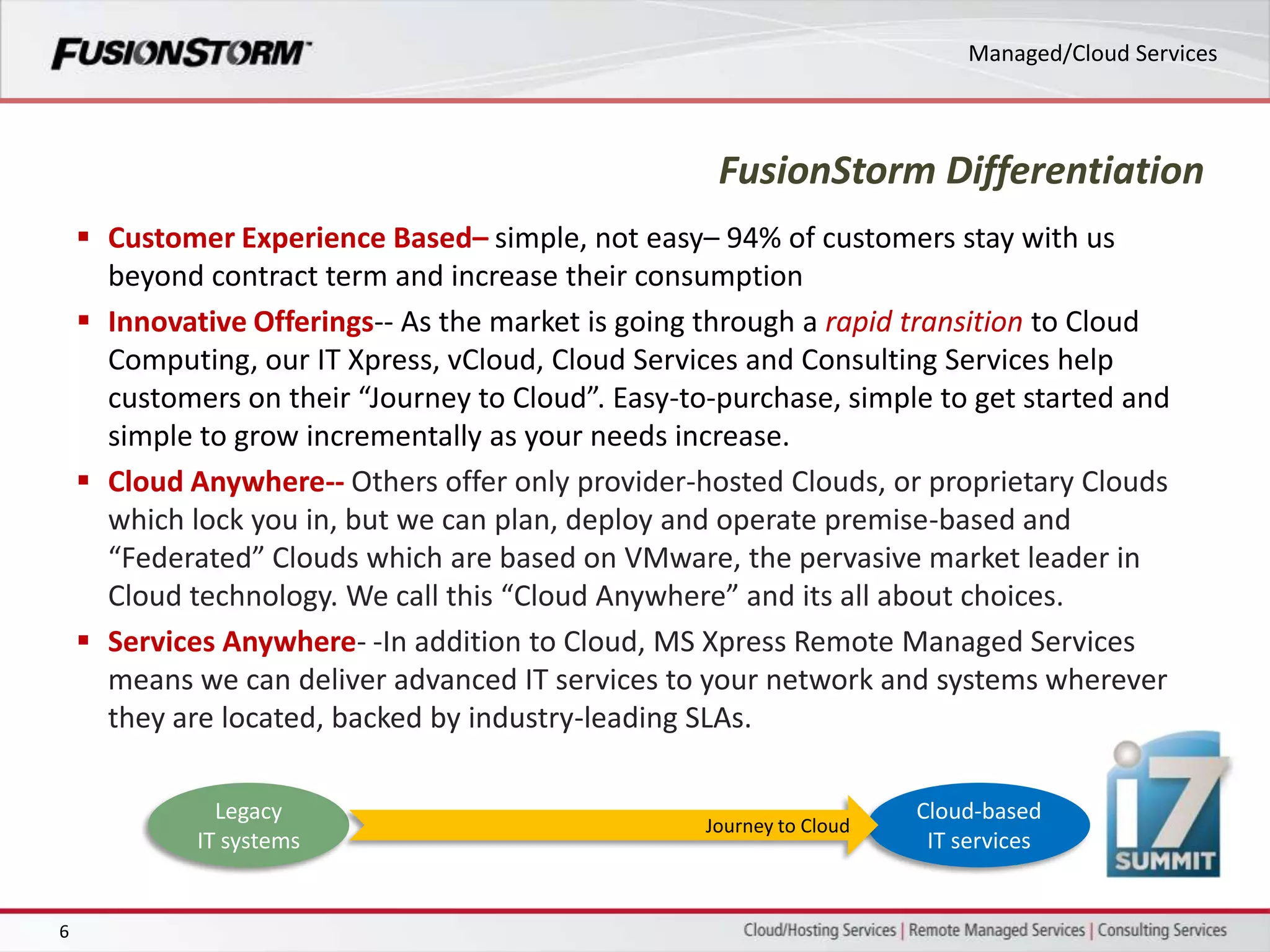 Fusion Storm's pitch | PPT