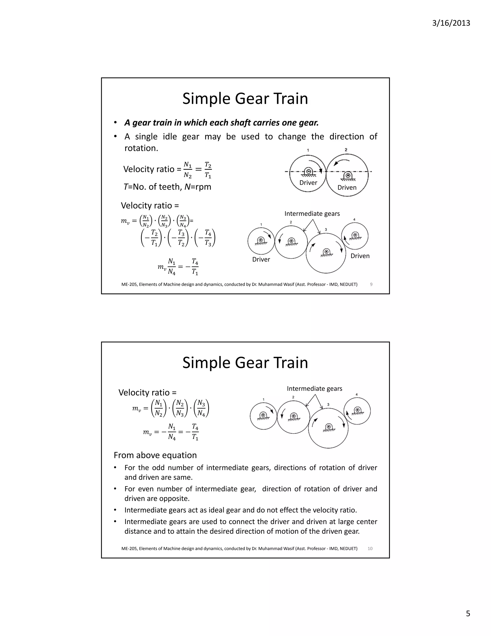 3 gear trains(2) | PDF
