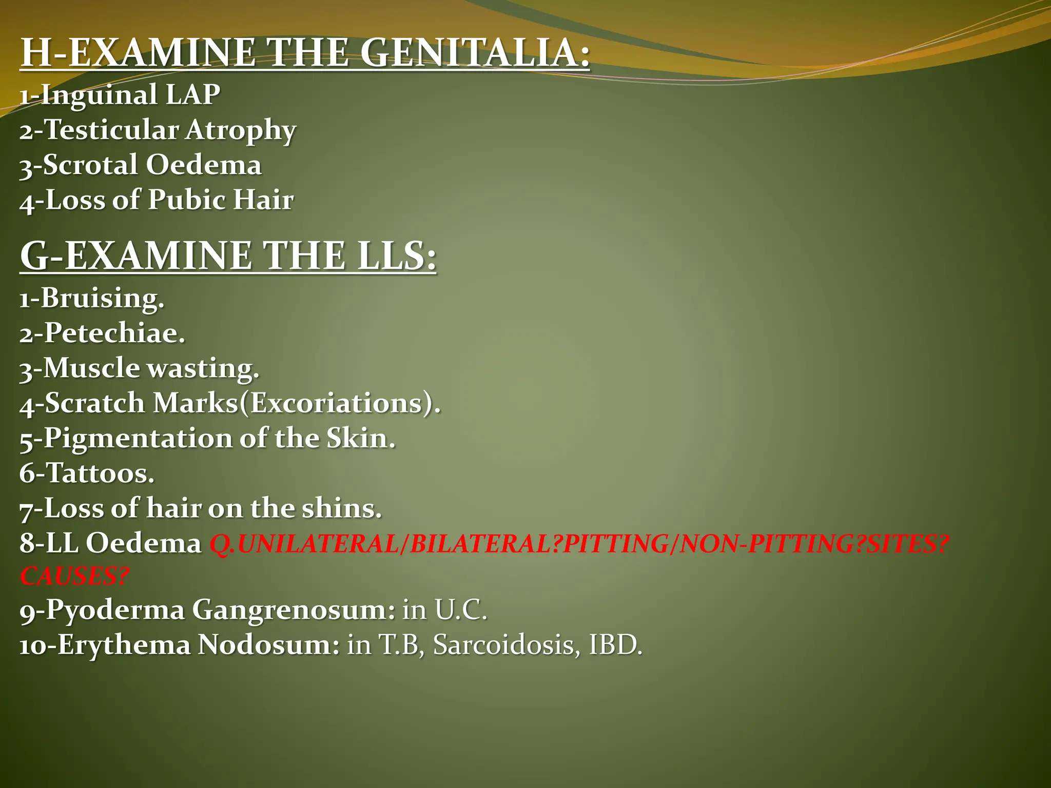 General Examination of GIT general medicine | PPTX
