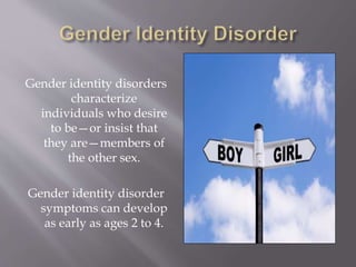 Sexual Dysfunctions and Gender Identity Disorder | PPTX