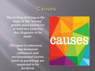 Sexual Dysfunctions and Gender Identity Disorder | PPTX