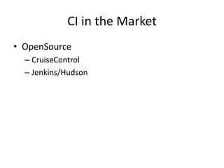 Version Control and Continuous Integration | PPT