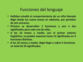 Halliday la linguistica funcional sistemica | PPT