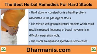 Best Natural Remedies For Hard Stools And Constipation | PPT