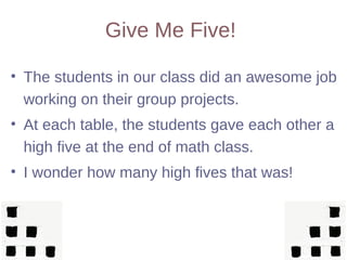The High Five Problem | PPT