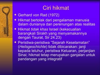 3 - Hikmat - Pengenalan Wisdom Literature An Tjen.ppt