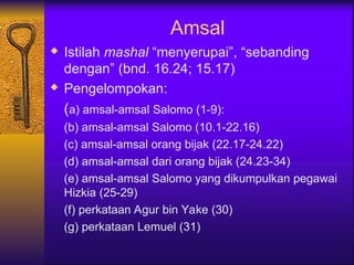 3 - Hikmat - Pengenalan Wisdom Literature An Tjen.ppt