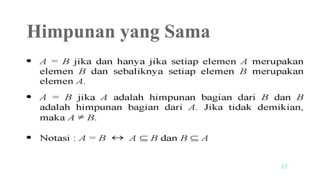 himpunan dalam matematika | PPTX