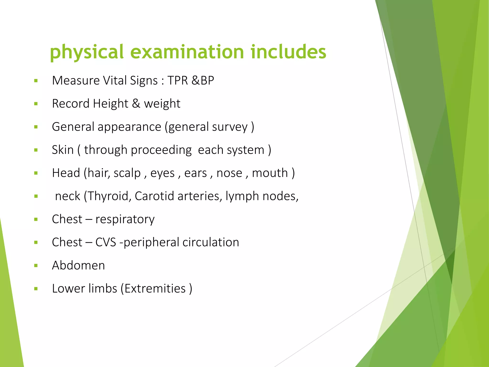 3 history taking & physical examination | PPT