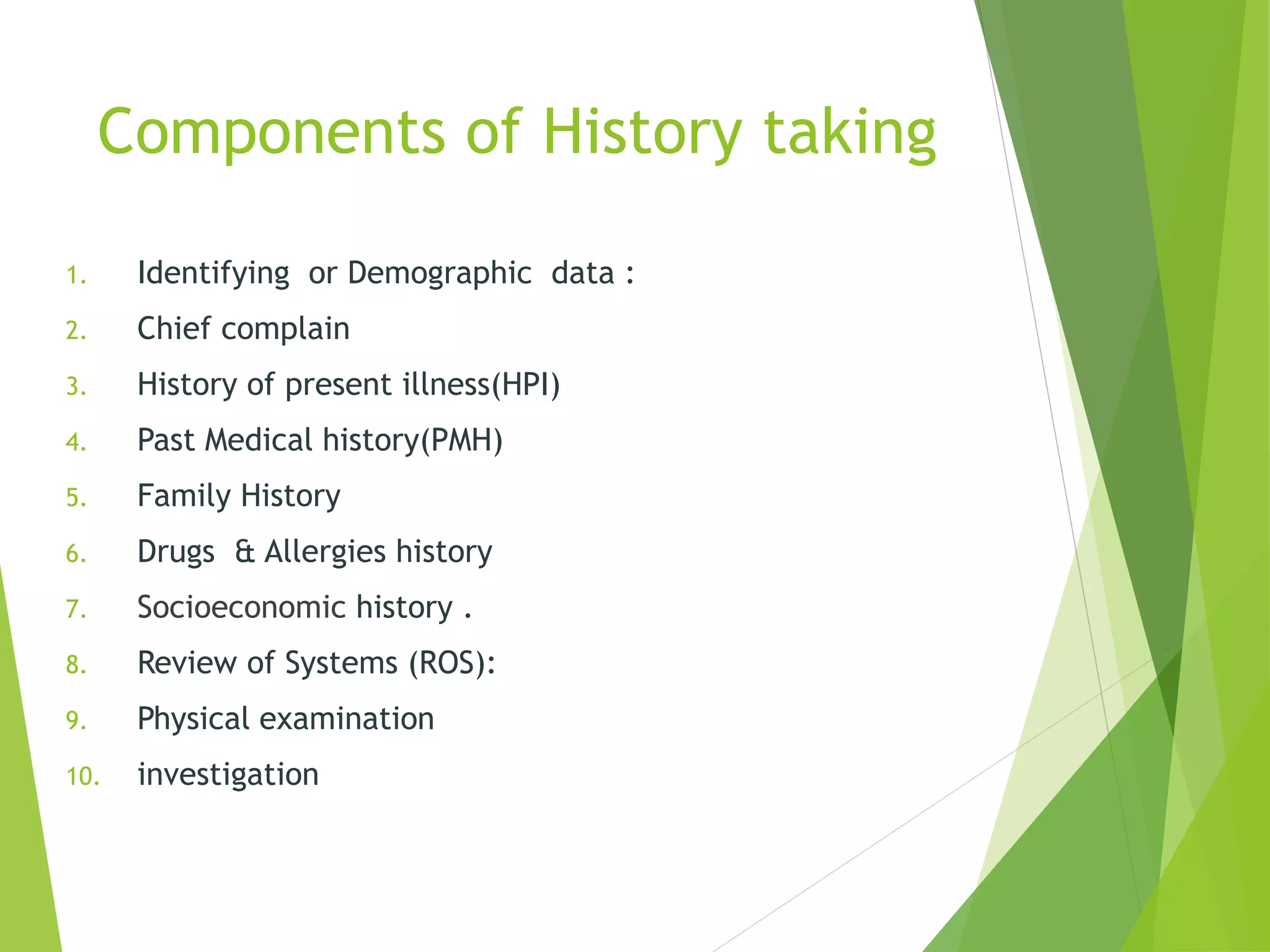 3 history taking & physical examination | PPT