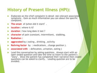 3 history taking & physical examination | PPT