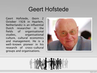 Hofstede's cultural dimensions | PPTX