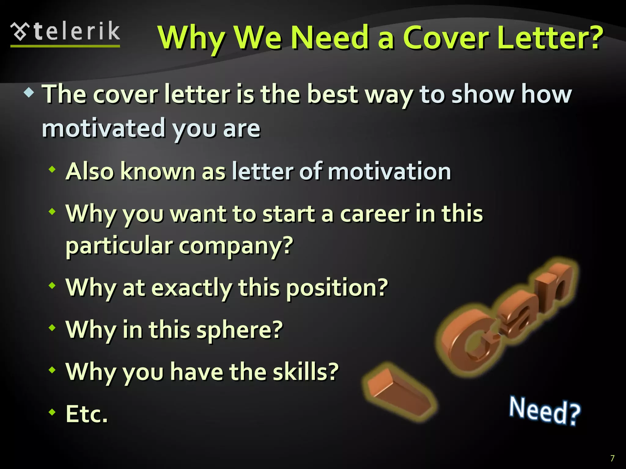 How to Write a Cover Letter? | PPT