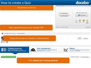 3 - How to use Storyline with Docebo: create a Quiz | PPTX