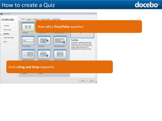 3 - How to use Storyline with Docebo: create a Quiz | PPTX