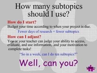 3 Hs[1].Subtopics | PPT