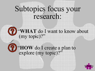 3 Hs[1].Subtopics | PPT