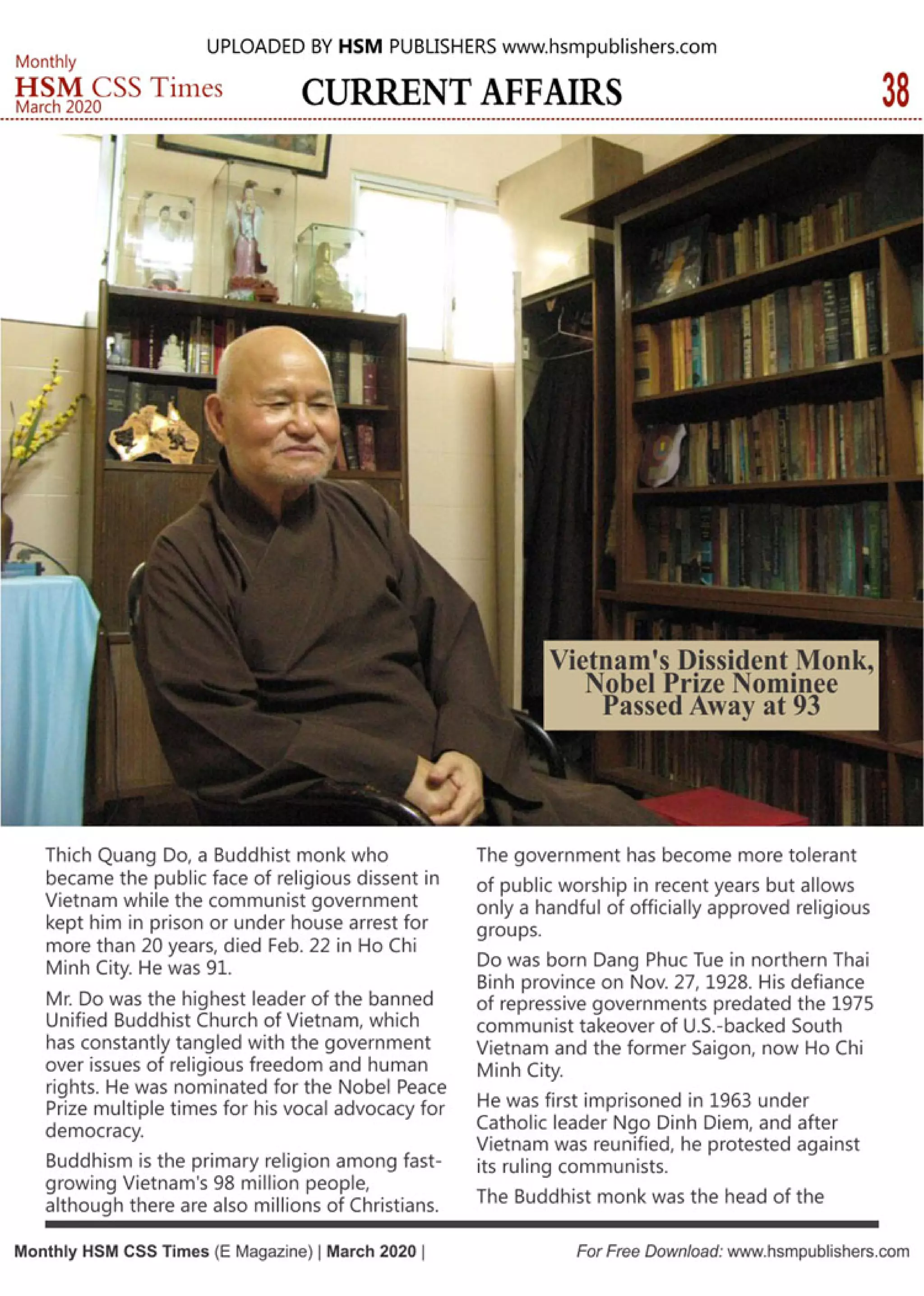 3 hsm css times march 2020 downlaod | PDF