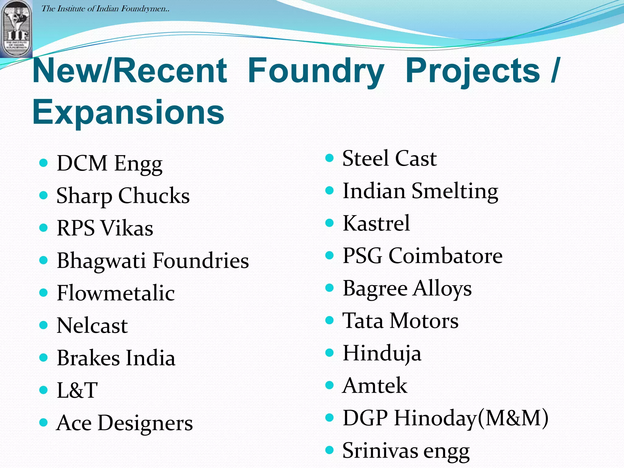 status of indian foundry industry | PPTX
