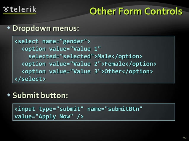 Tables and Forms in HTML | PPT