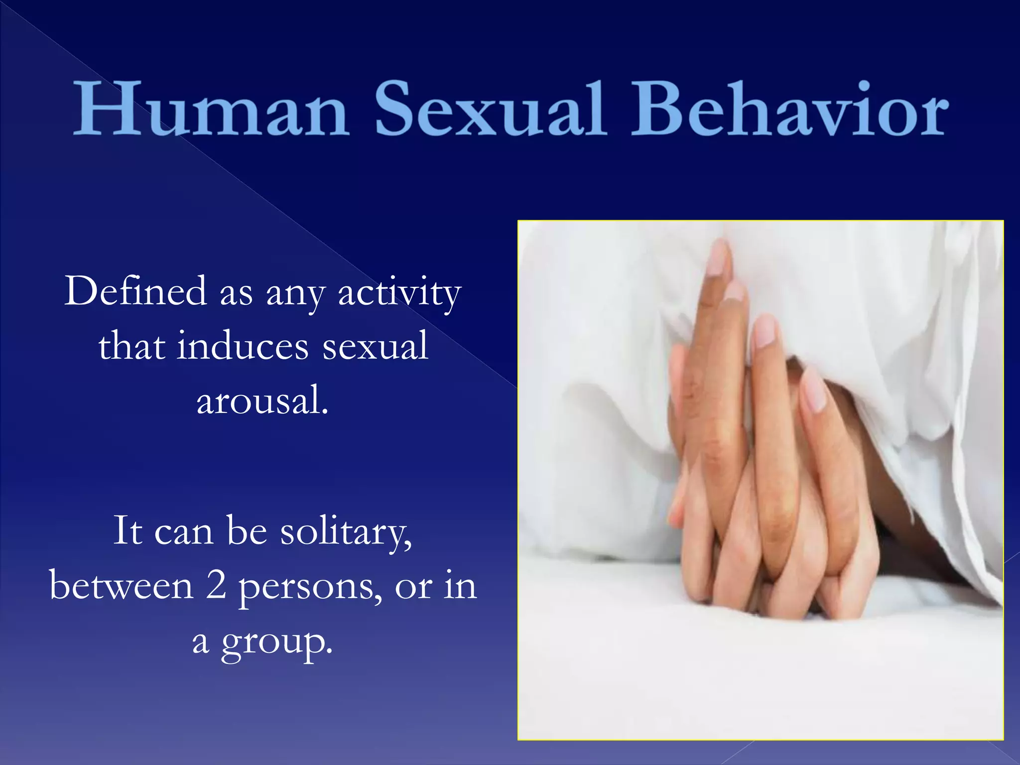 Human Sexual Behavior | PPTX