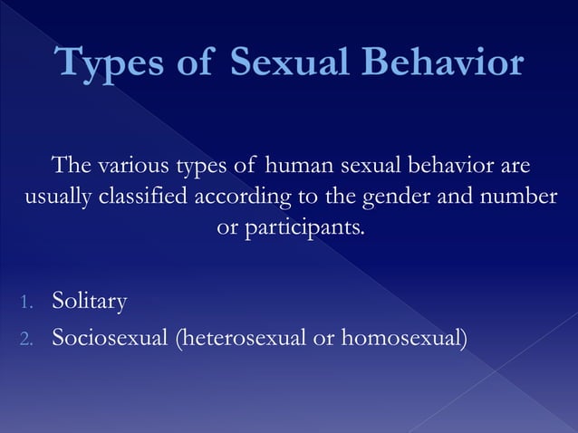Human Sexual Behavior | PPTX